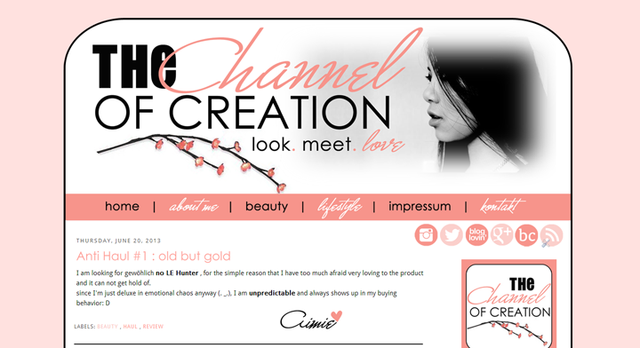 The Channel of Creation | blog design | Designs By Kassie