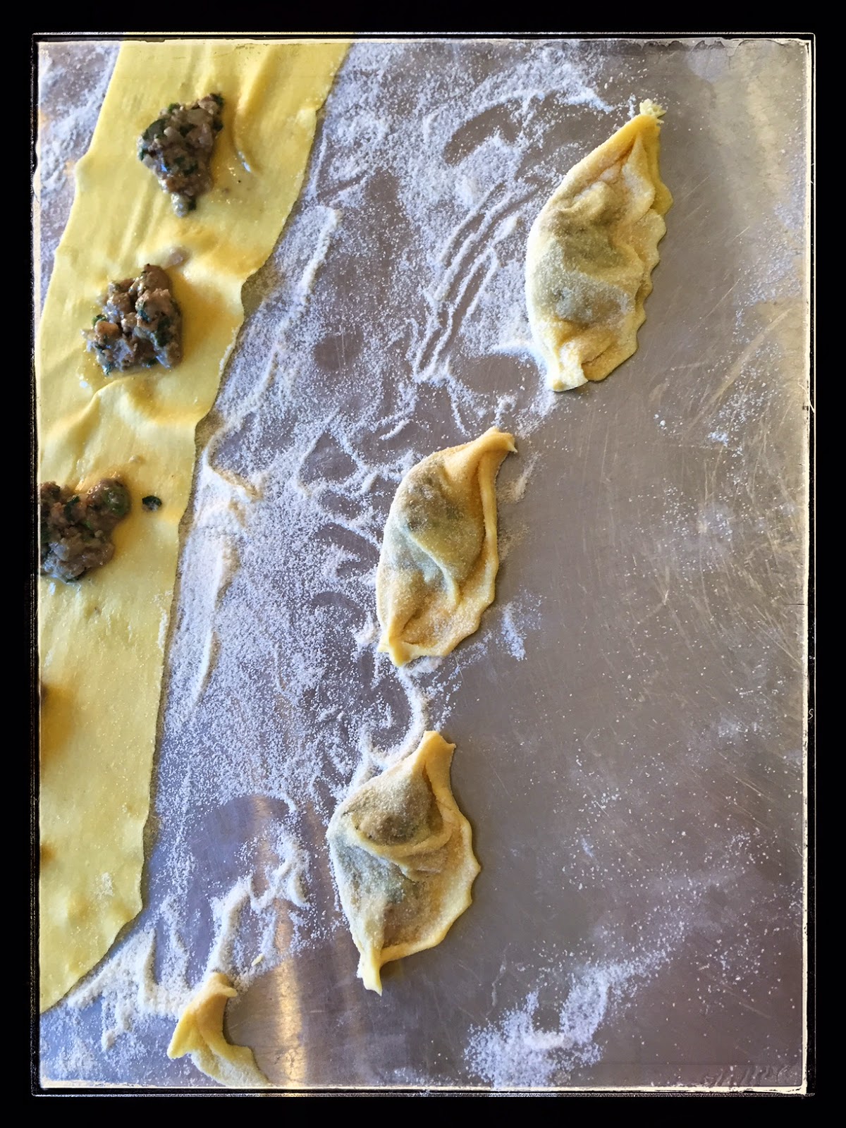 in the kitchen with glasses