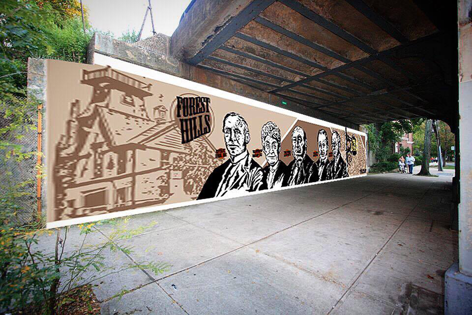 Rego-Forest Preservation Council: Forest Hills History Mural On The Rise!