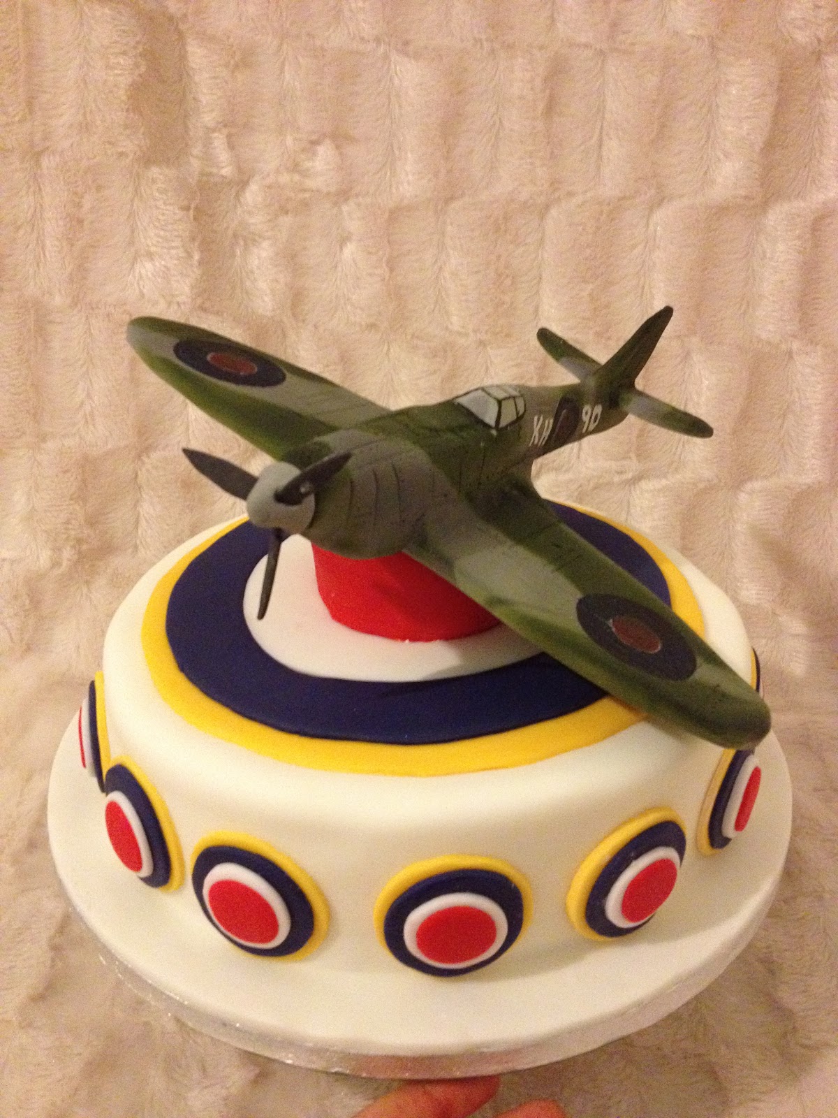 Custom Cake Art: Spitfire Birthday Cake