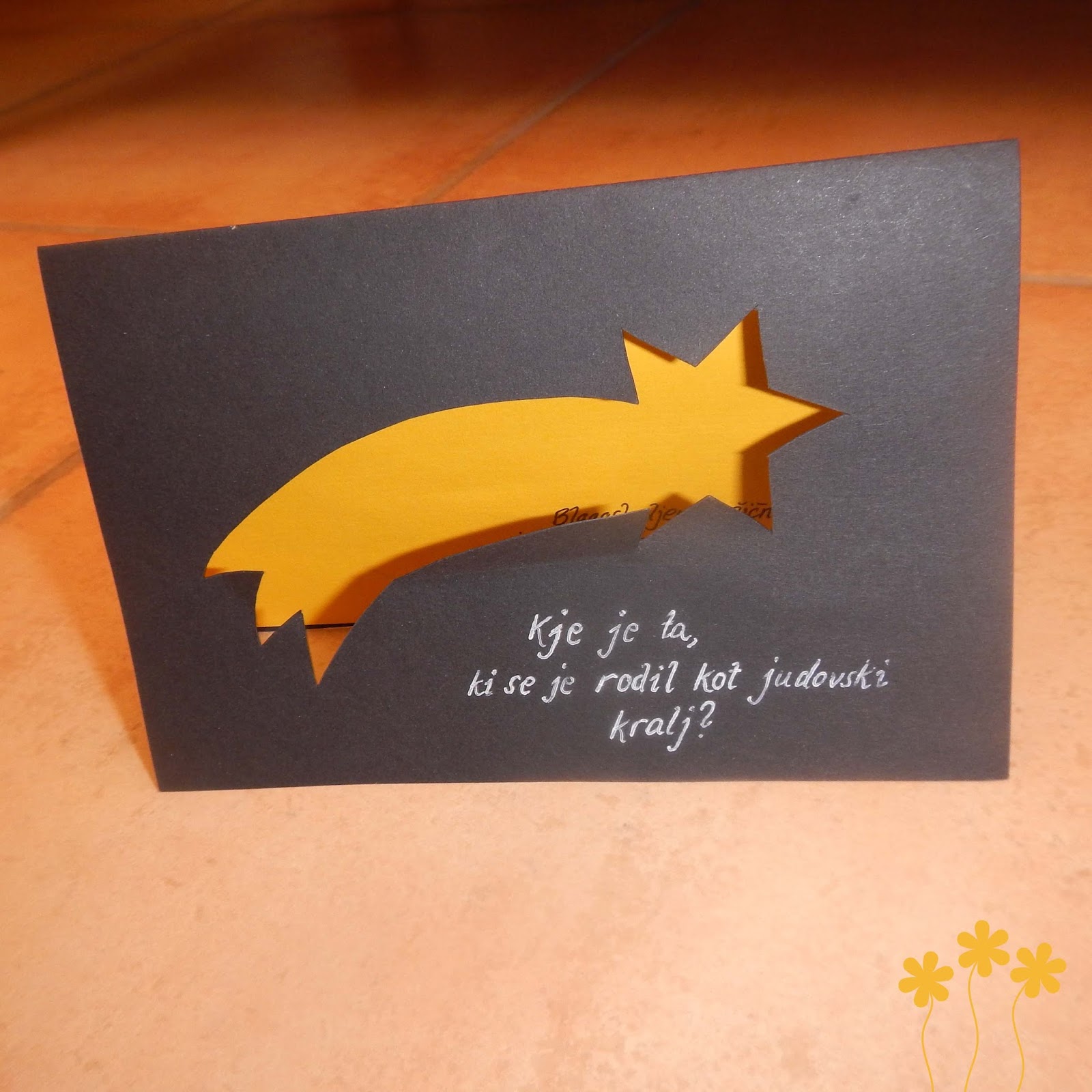 gredica idej: 135. Zvezda repatica - božična voščilnica