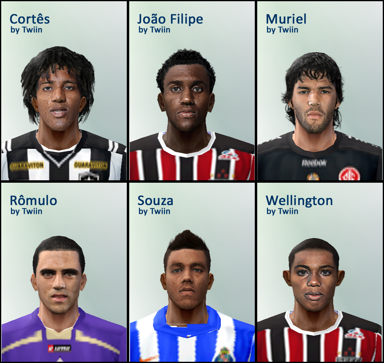 Atualização pes6: Faces