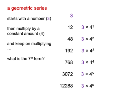 MEDIAN Don Steward mathematics teaching: geometric sequences