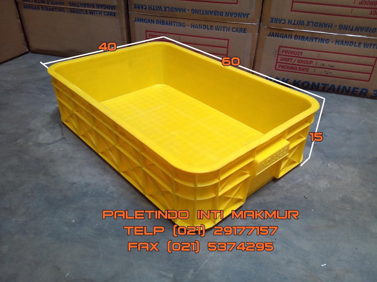 CV. PALETINDO INTI MAKMUR : CONTAINER PLASTIK SOLID 60 X 40 X 15 CM