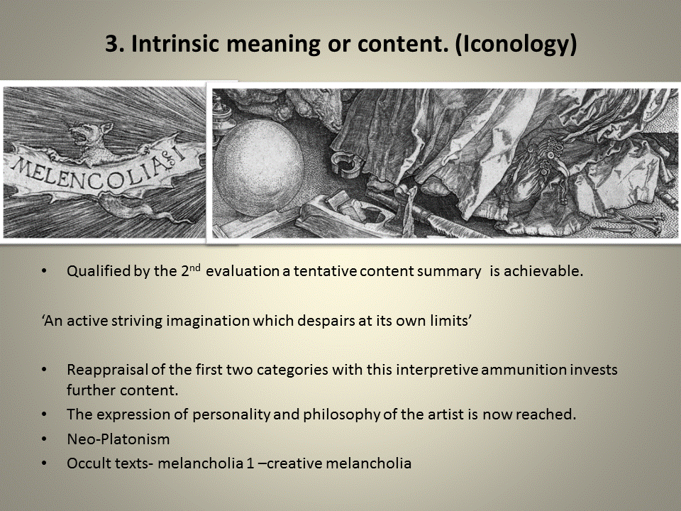 Histories of Fine Art: Content Analysis: Panofsky, Iconography- Iconology