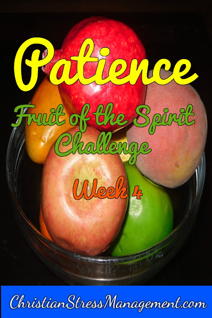 Christian Stress Management: Patience Week Fruit of the Spirit Challenge