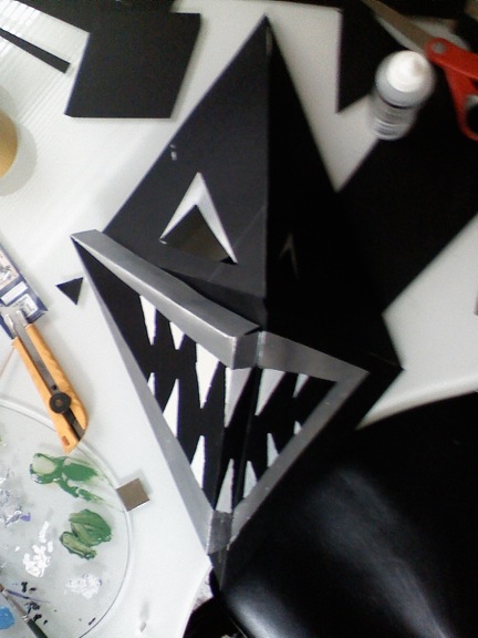 Basic Design 2: Polyhedral Mask and Cube Sculpture