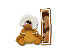 Alfabeto de galletas de jengibre con gorro de cocinero. - Oh my Alfabetos!