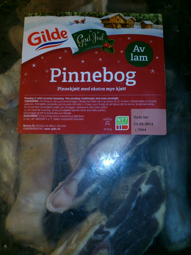 Edels Mat : PINNEBOG / Pinnekjøtt av lammebog med piperade og ...