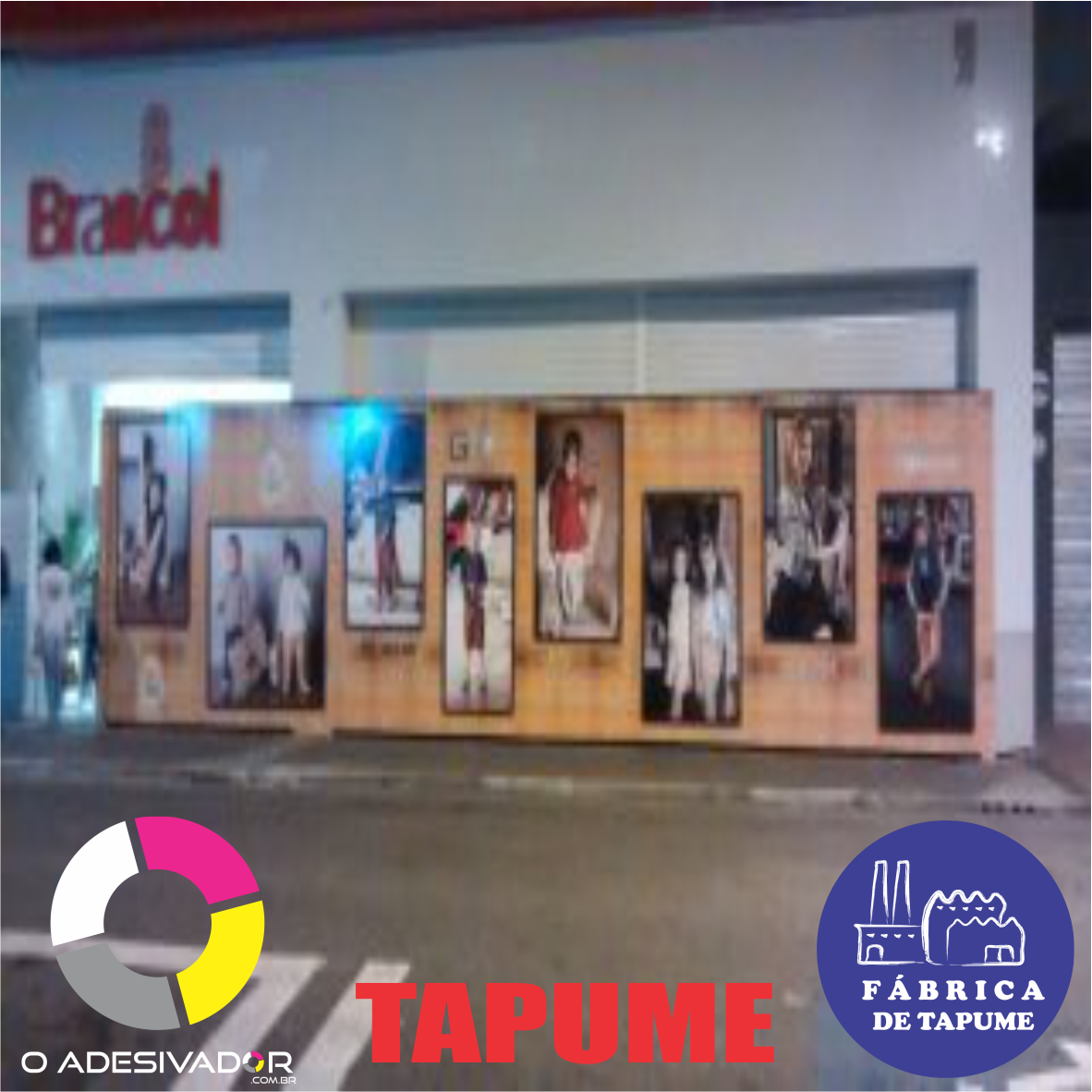 TAPUMES PARA LOJAS PARA OBRAS EM SHOPPINGS