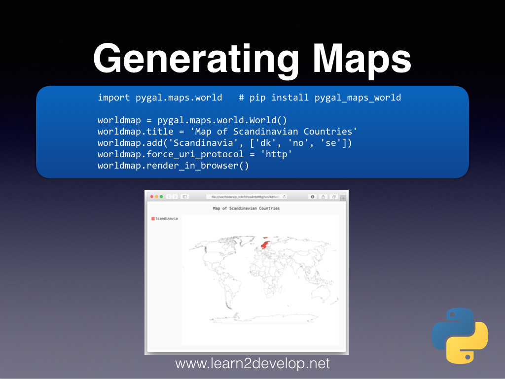 Learn2Develop.Net: Displaying Maps in Python Learn2Develop.Net: Displaying Maps in Python