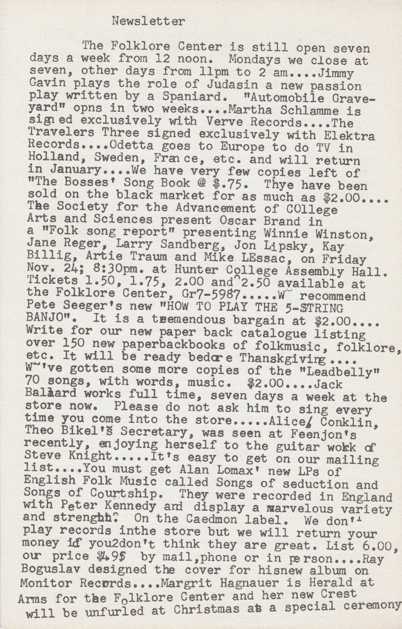 Bob Dylan - The Early Live Show Thread (1960 through 1964) | Page 13 ...