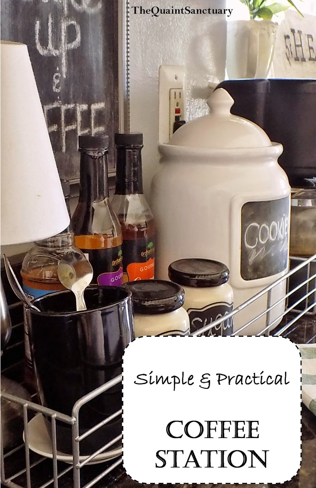 The Quaint Sanctuary: { Our Simple & Practical Coffee Station! }