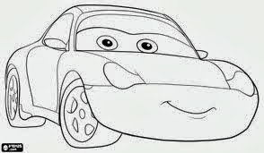 Cars Coloring Pages Disney - Sally
