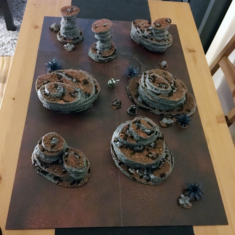 Sword of templar: Wargaming table - Kill Zone Death World - basic setup