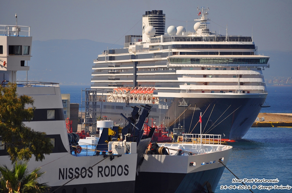 New Port Karlovassi: Χθεσινη πρωτη αναχωρηση του Νησος Ροδος (φωτογραφιες)