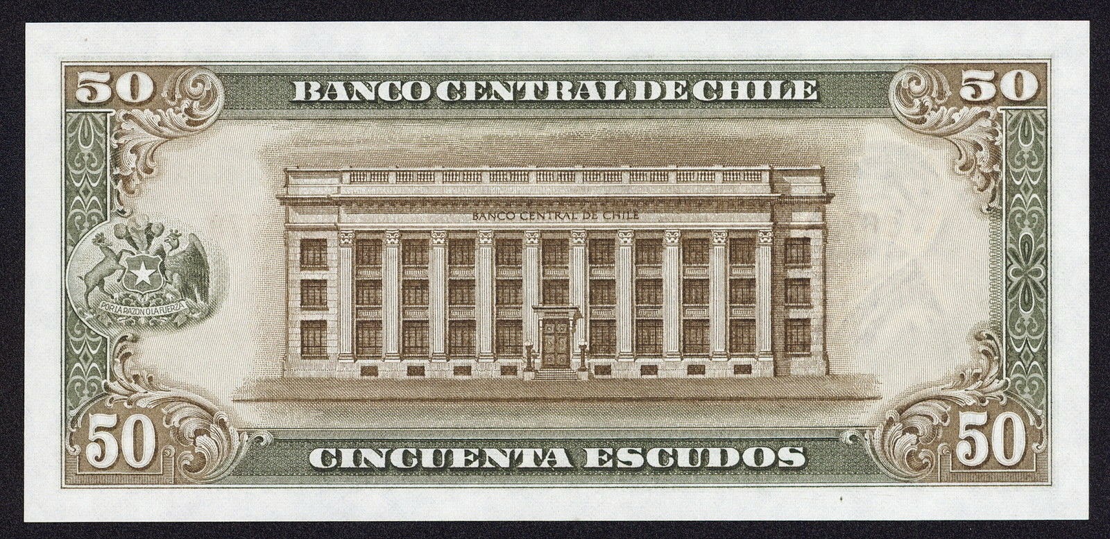 Chile 50 Escudos banknote 1962 Arturo Alessandri|World Banknotes ...