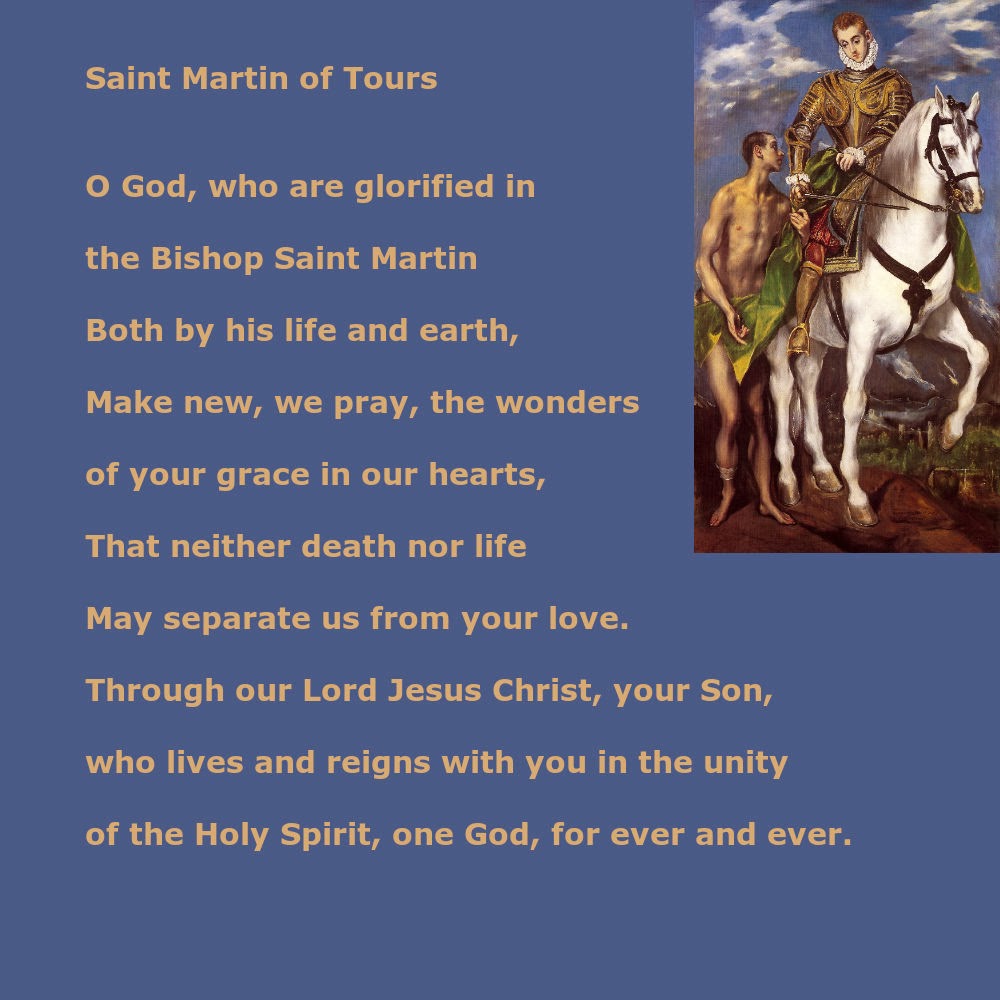 Daily Homilies: Memorial of Saint Martin of Tours, Bishop
