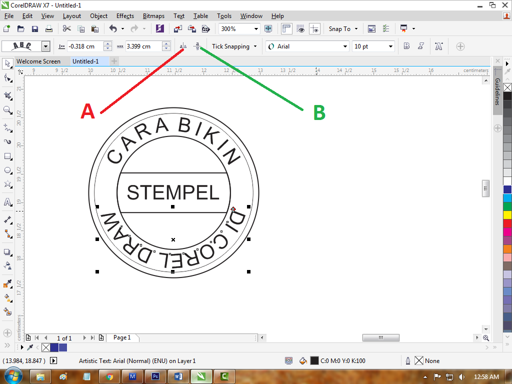 Cara Belajar Desain: Cara Membuat Stempel