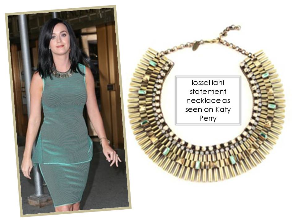 Chic Inspector: Iosselliani Statement Necklace as seen on Katy Perry