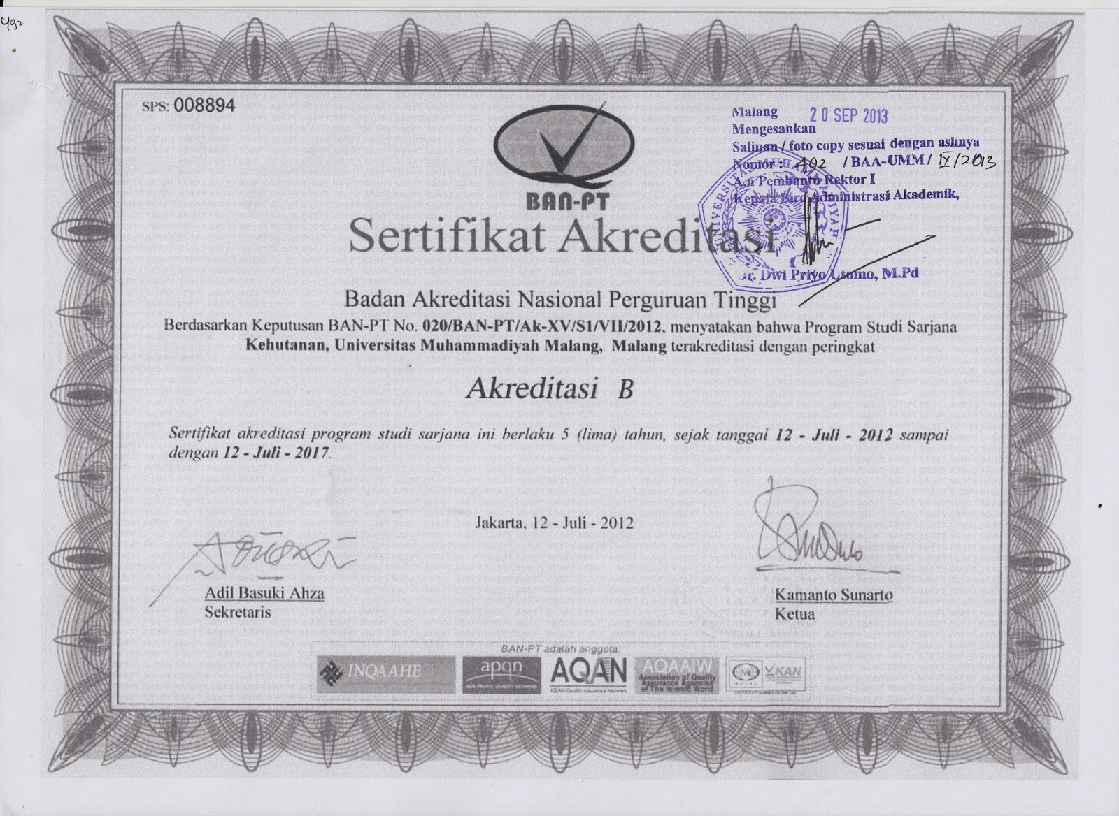 XANAMIARA : IJAZAH, TRANSKRIP, SERTIFIKAT AKREDITASI DAN KTP