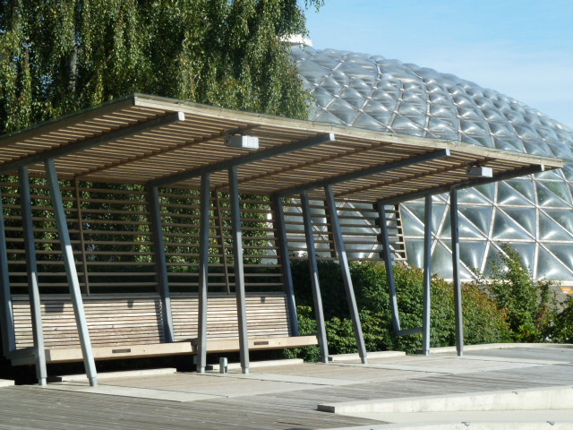 A Quiet Sit Down: Covered Bench