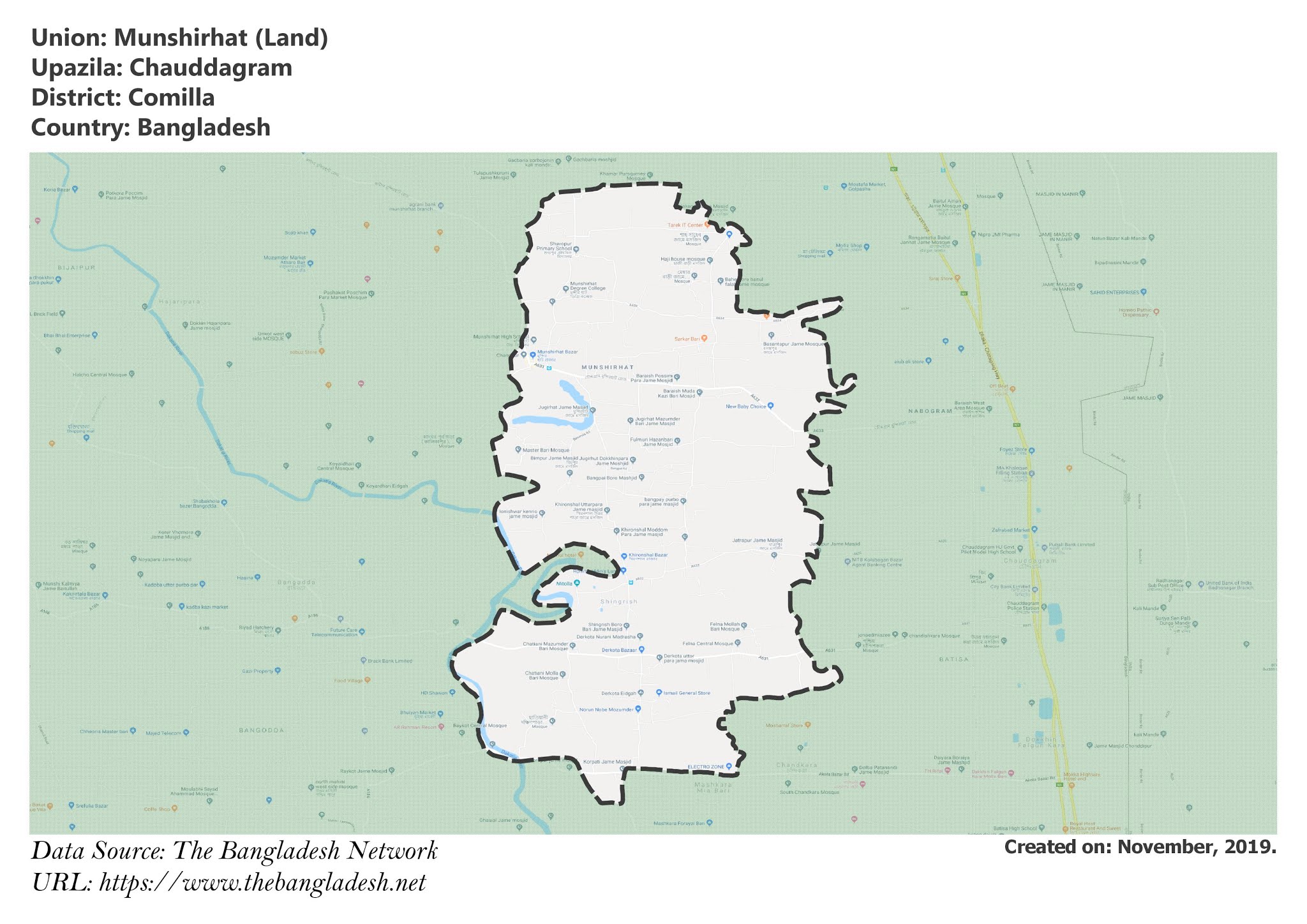 Munshirhat Union, Comilla