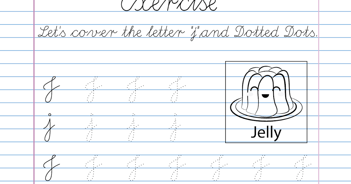 To print // dotted activity letter "J" in PDF