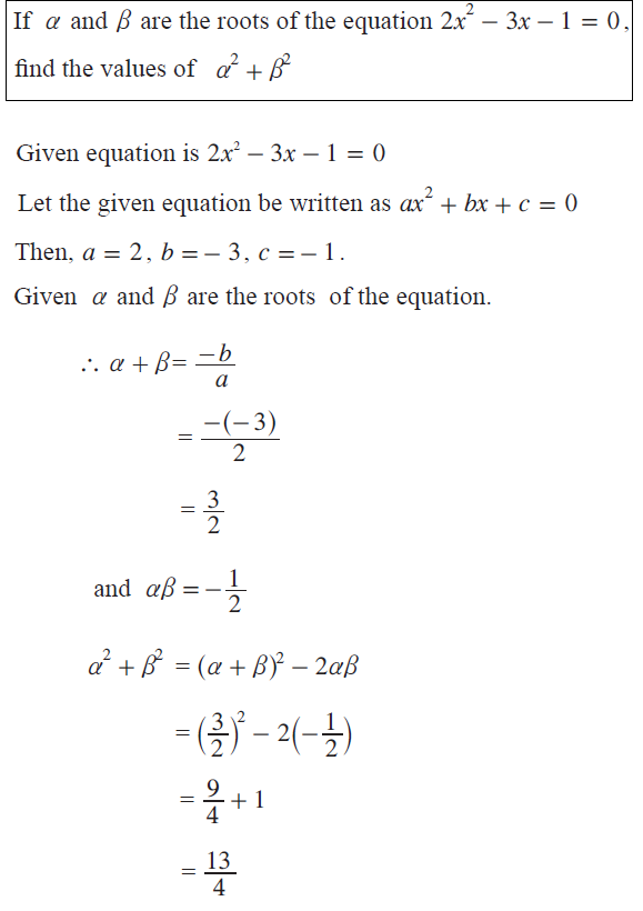 OMTEX CLASSES: If α and β are the roots of the equation 2x^2 - 3x - 1 ...