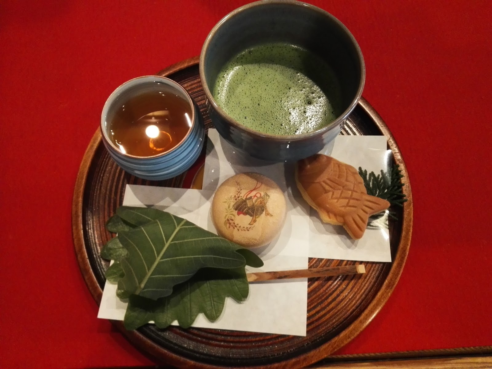 Taiyaki and Matcha in Torindo Ueno | Excellent flavor combinations