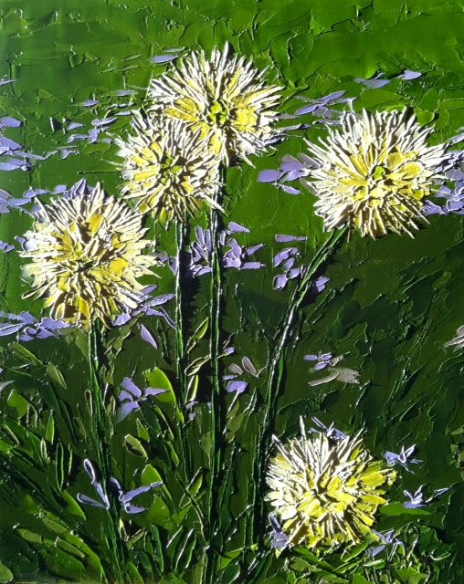 Palette Knife Painters, International: "Allium Lusitanicum" Original ...