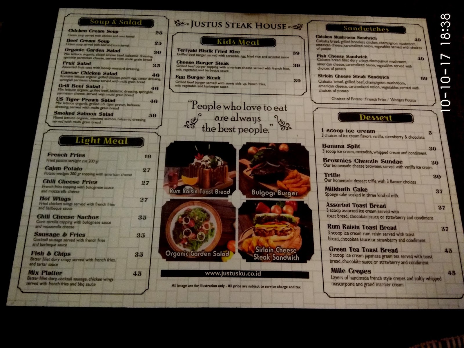 Justus Steak House Bandung