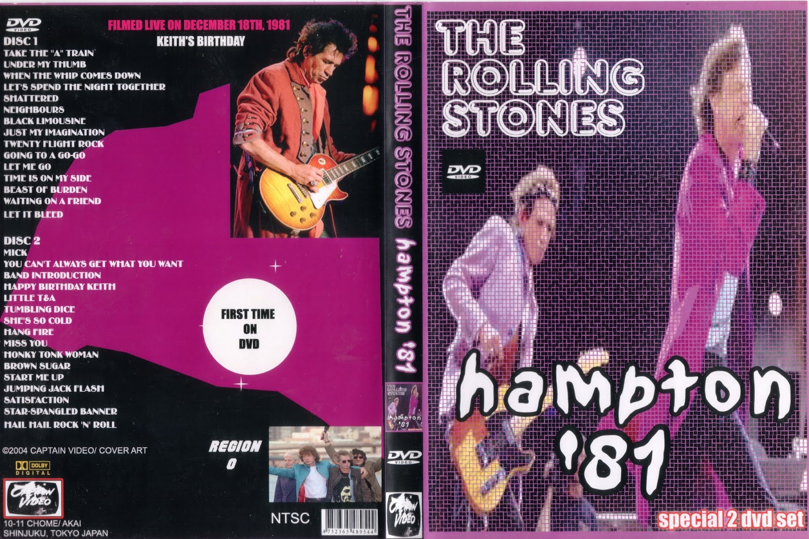 T.U.B.E.: The Rolling Stones - 1981-12-18 - Hampton, VA (2xDVDfull pro ...