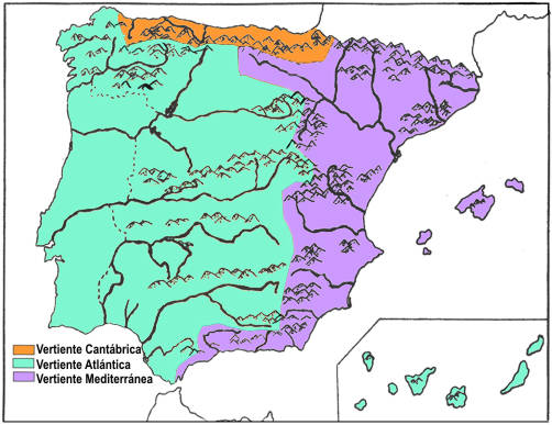 El blog de Dani 6ºA: Los rios y las vertientes de España