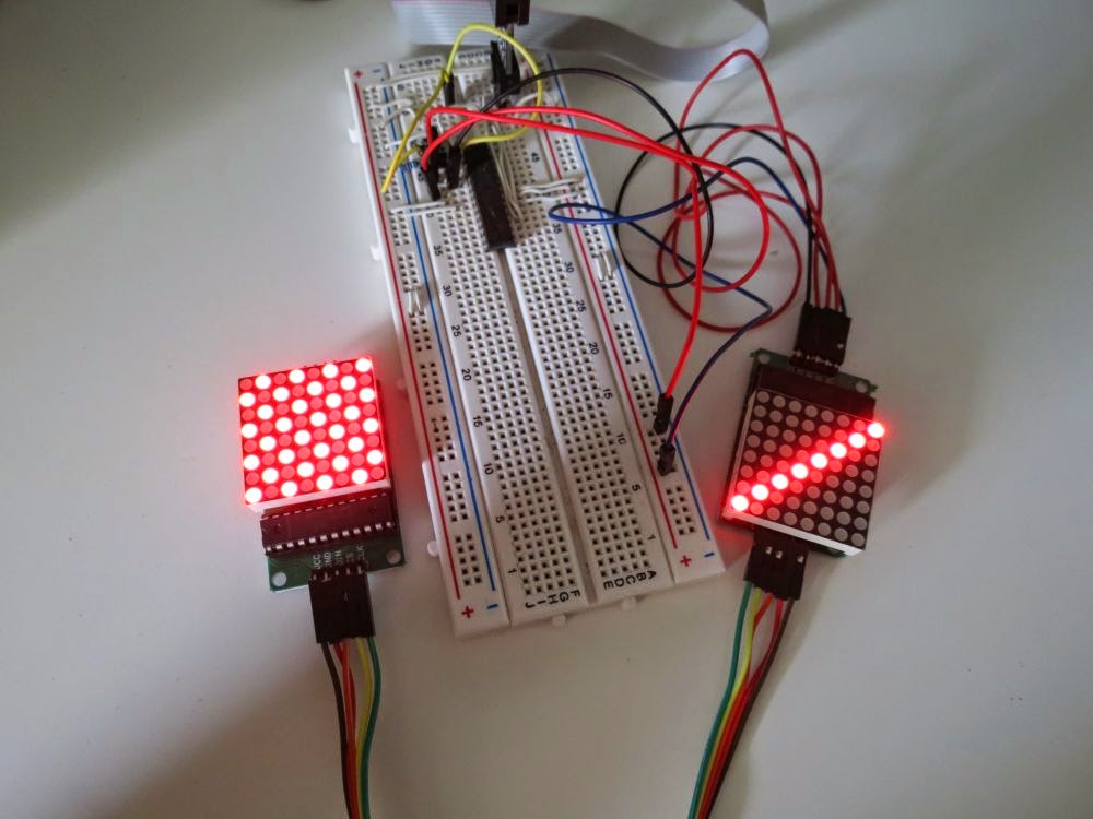 Davide Gironi Avr Atmega Multiple 8x8 Led Matrix Using Max7219