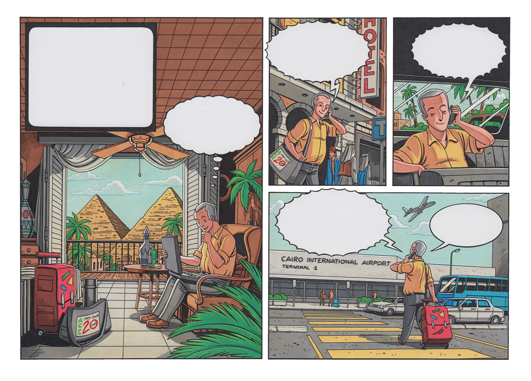 Ricardo Machuca: Página 1 de 8 del cómic promocional de la empresa ACE ...