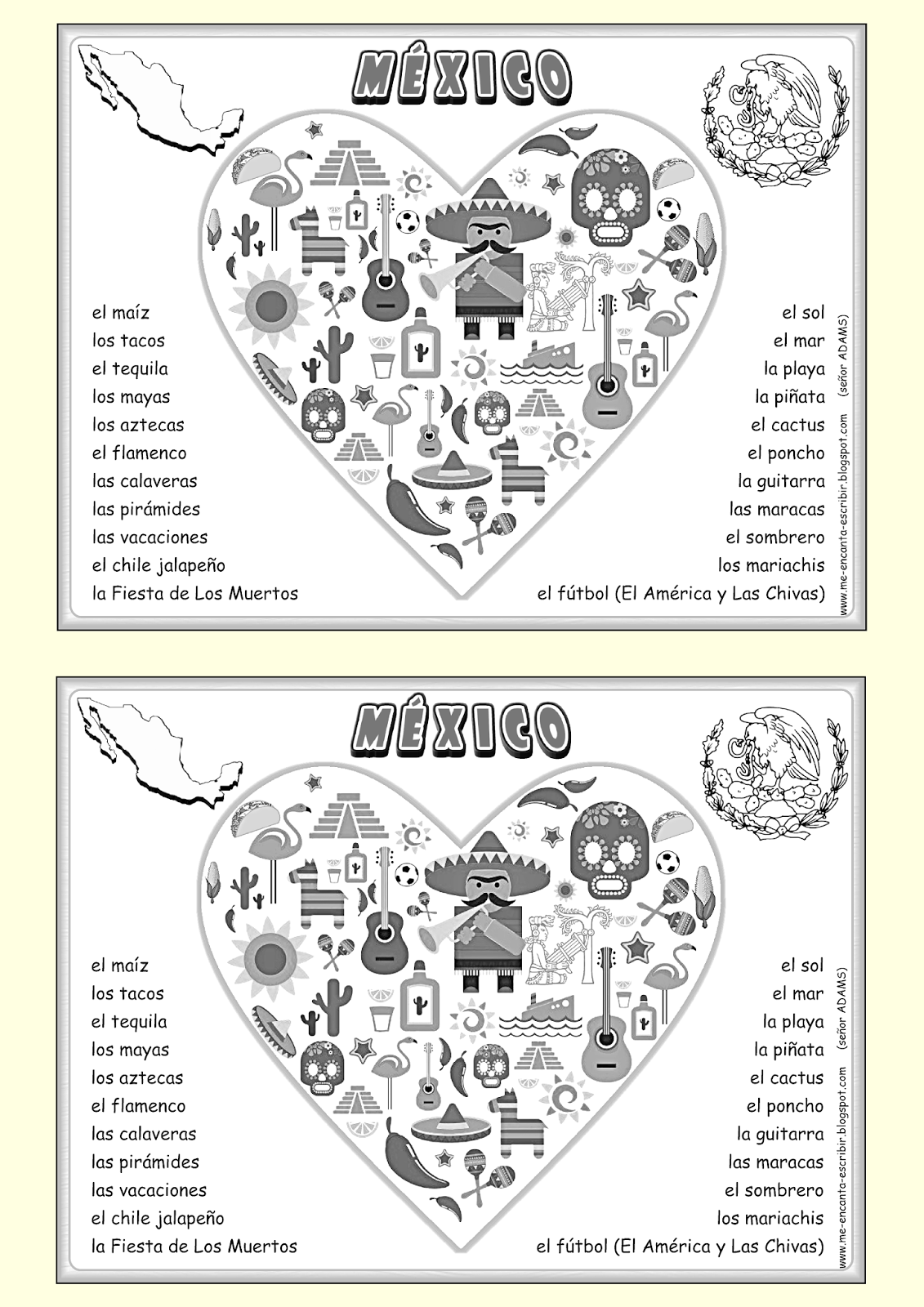 Me encanta escribir en español: México