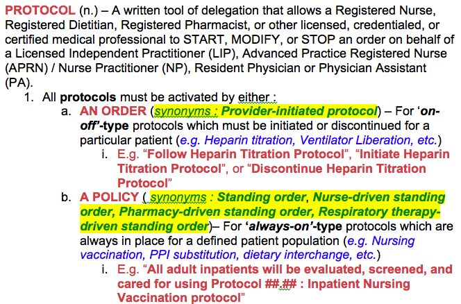 DirkMD - CMIO Perspective: An Opinion : What exactly are "Protocols ...