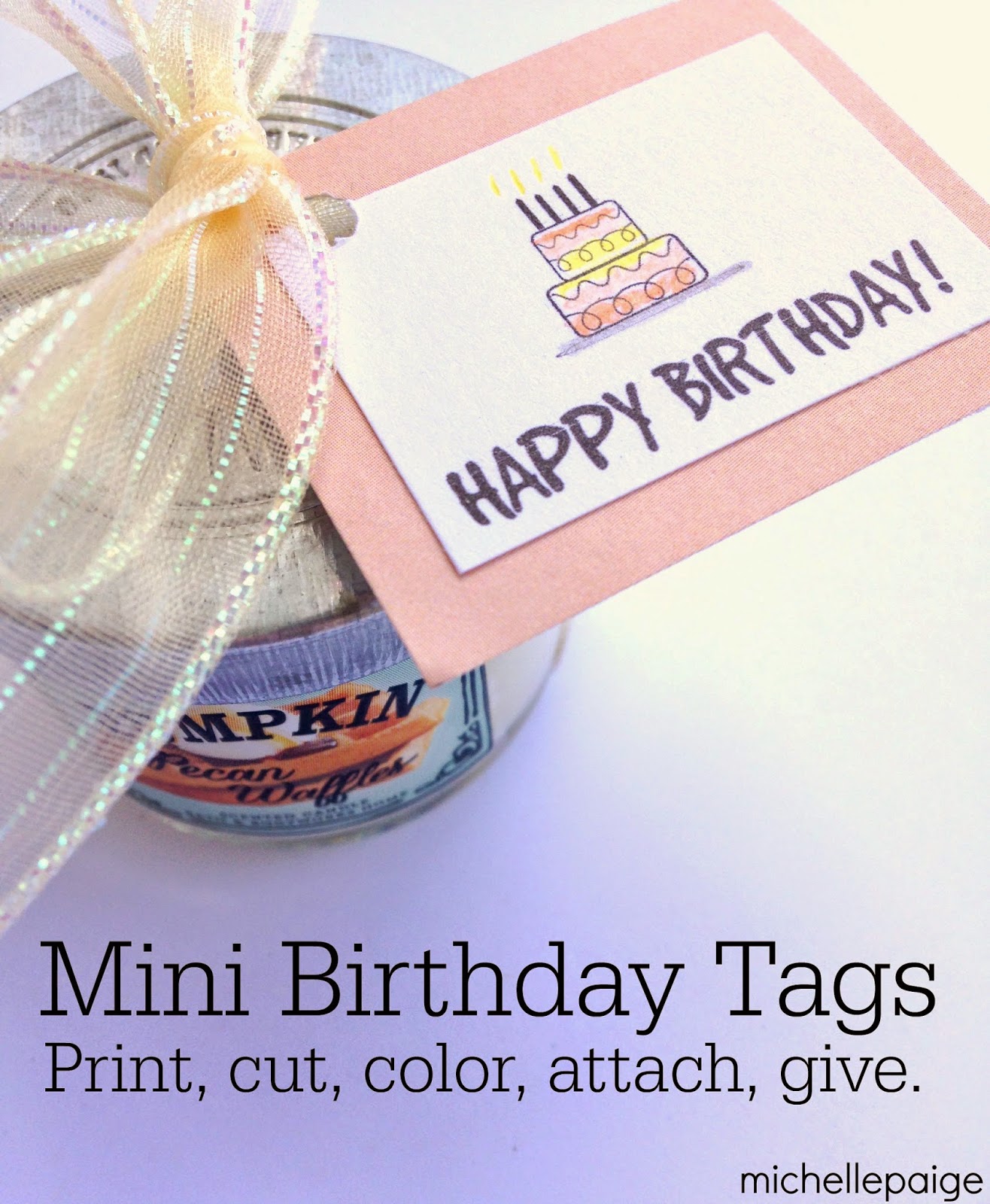 michelle paige blogs: Birthday Printable Mini-tags