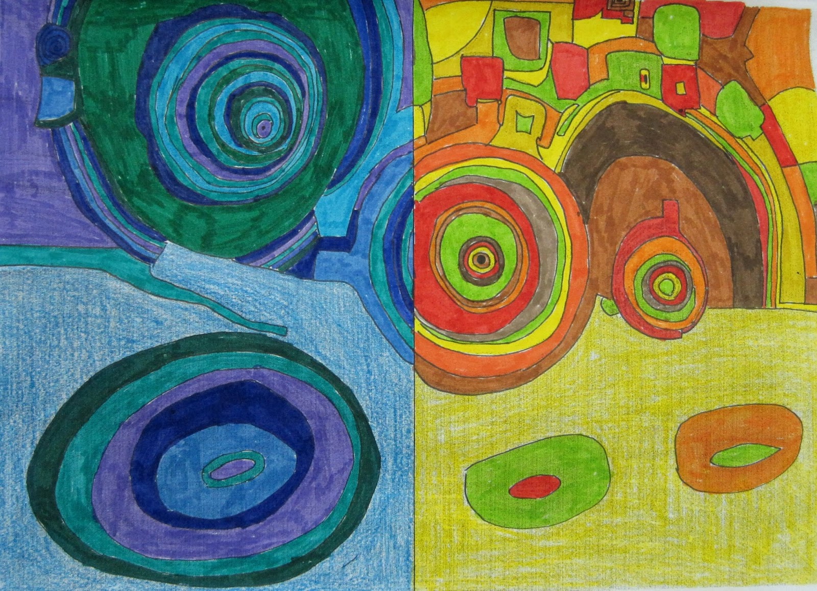 escuadraypincel: COLOUR with Hundertwasser