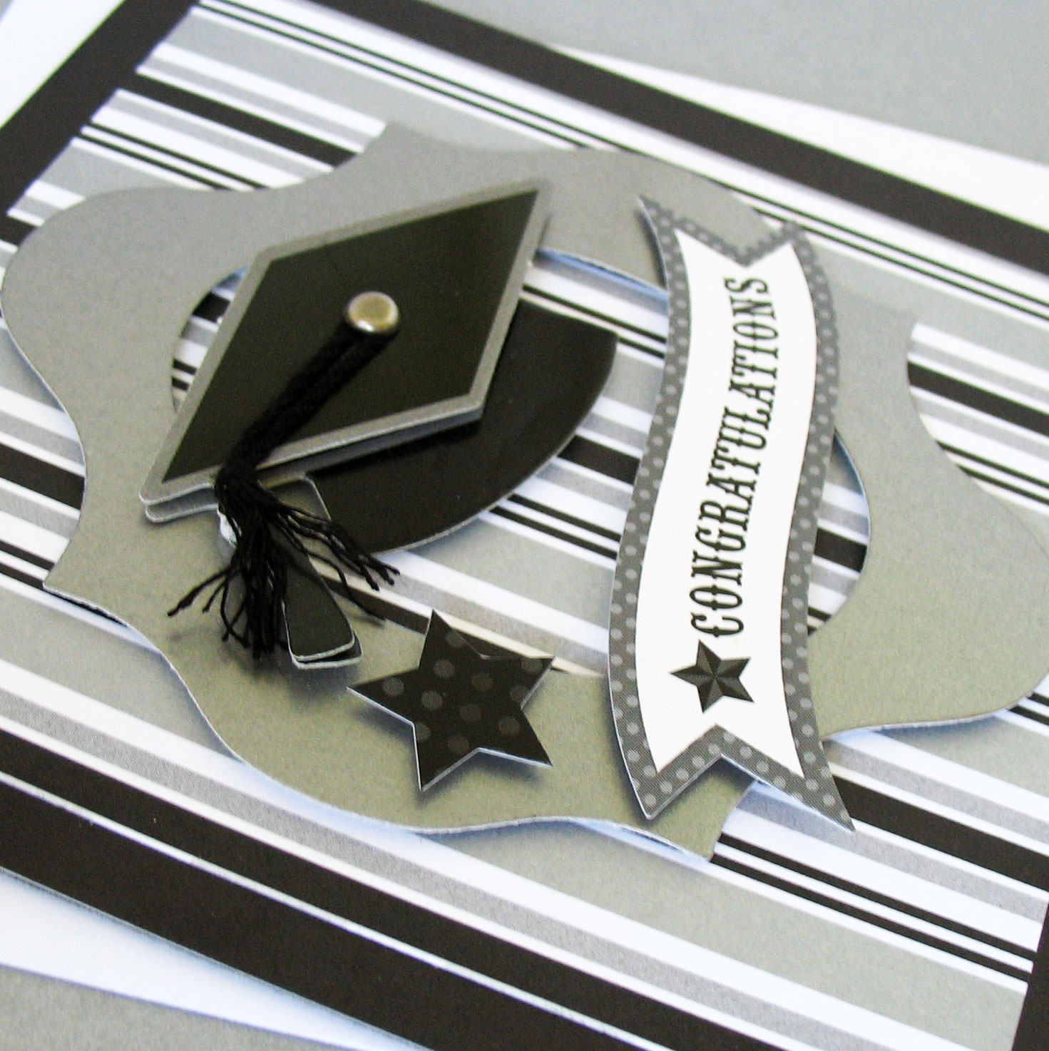 Card-Blanc by Kathy Martin: Congratulations