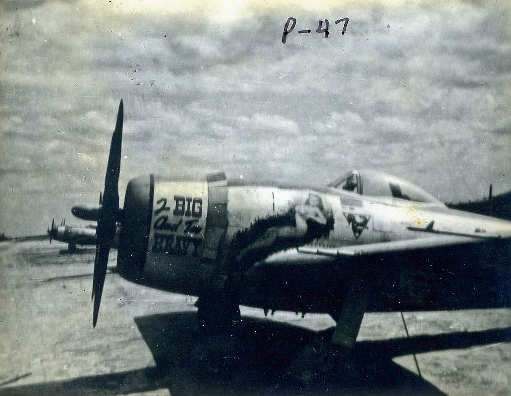 Jet & Prop by FalkeEins: 2 Big and Too Heavy - 318th FG, 7th AF P-47 N ...
