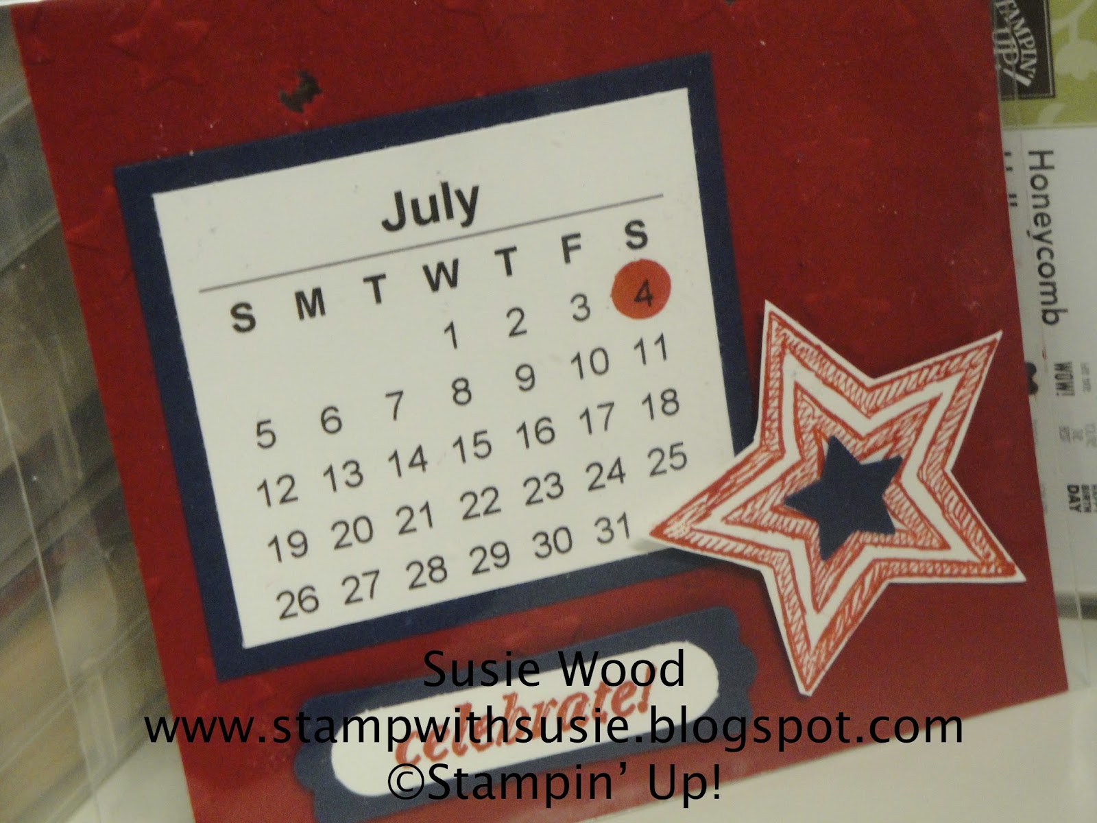 Stamp with Susie: My July calendar.....