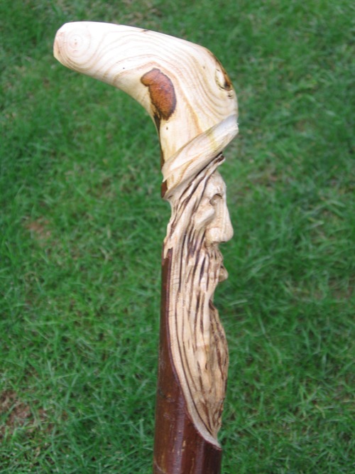 Wood Carving: Hand Carved Walking Sticks