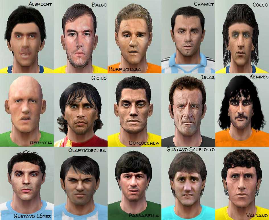 PES 6 Argentna Retired Classic Facepack - pes games