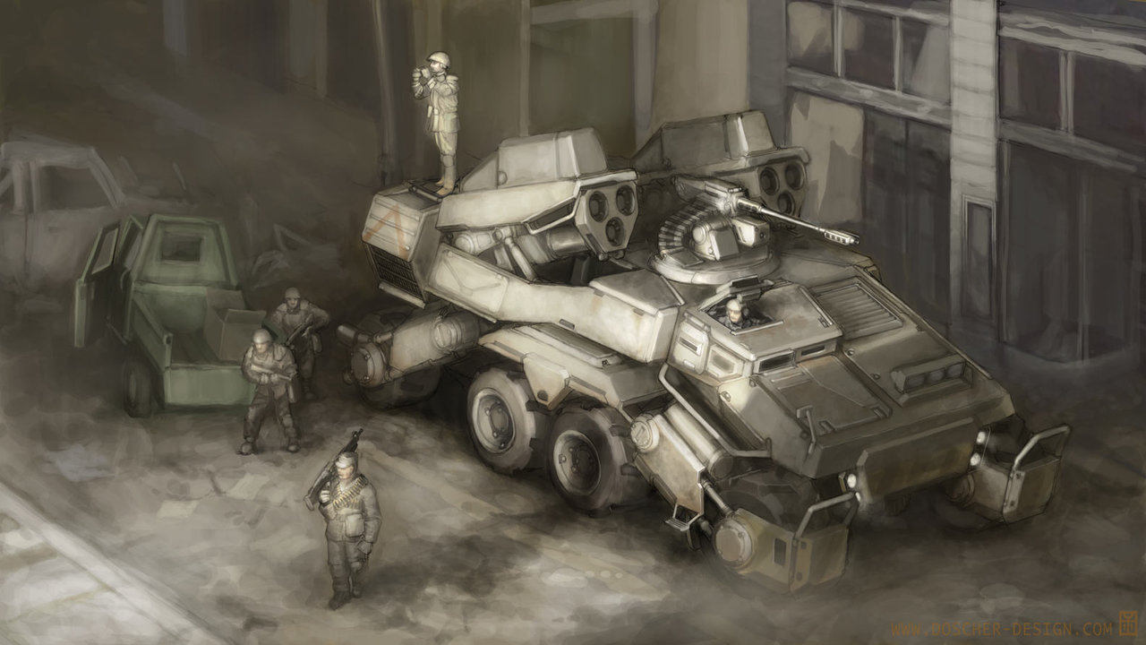 Mike Doscher Illustration: 3D Spider Tank