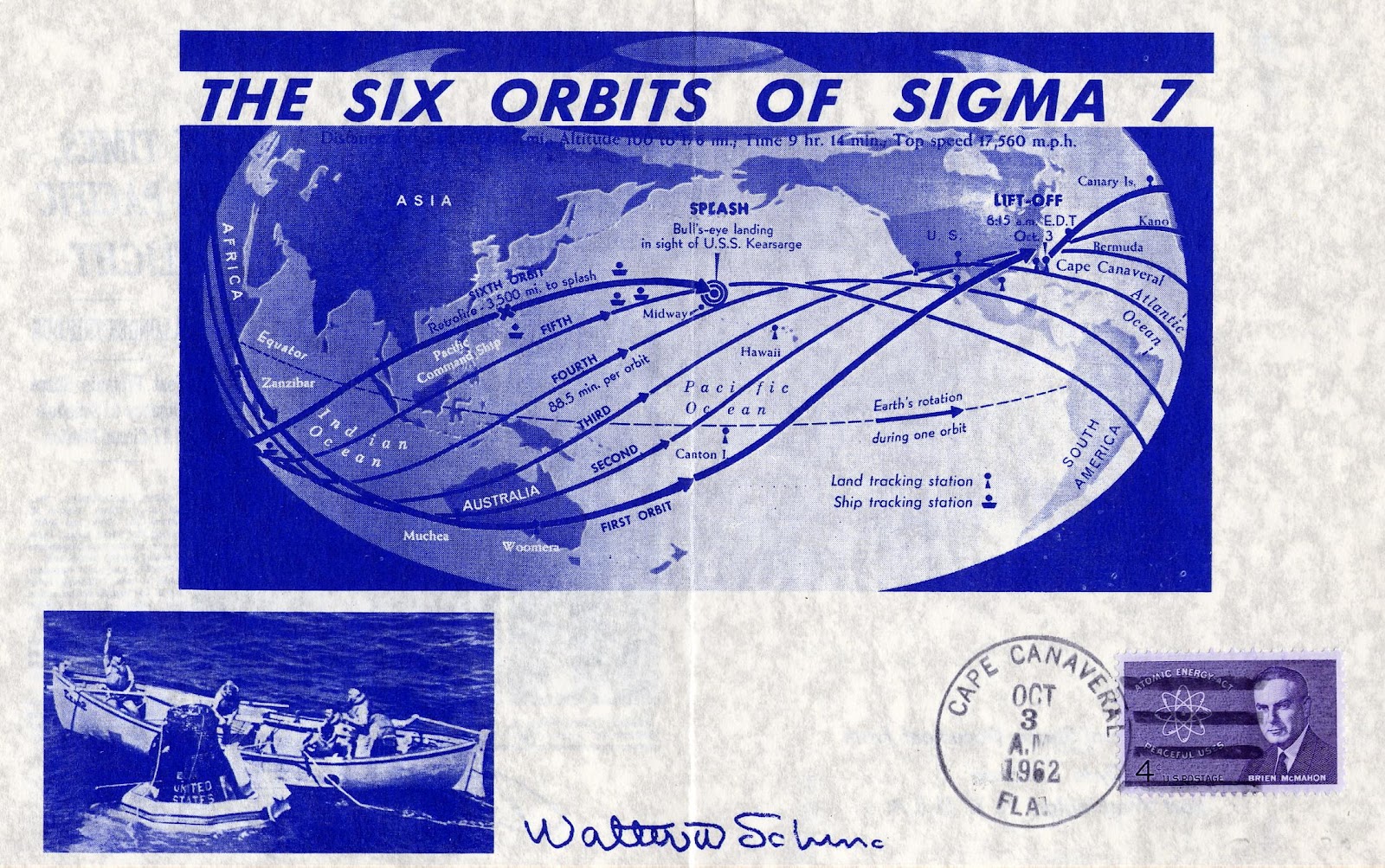 SPACE RELICS: 3 octobre 1962 - Cinquantième anniversaire du vol de ...