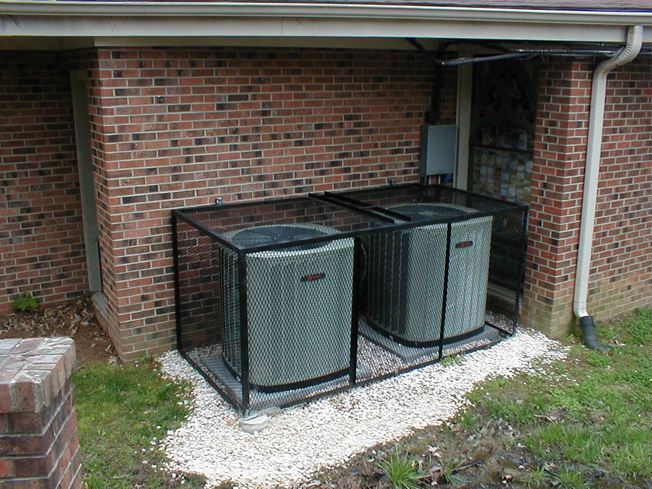 Black Metal Design-Build: The Roll Cage-Hinged HVAC Security Cage