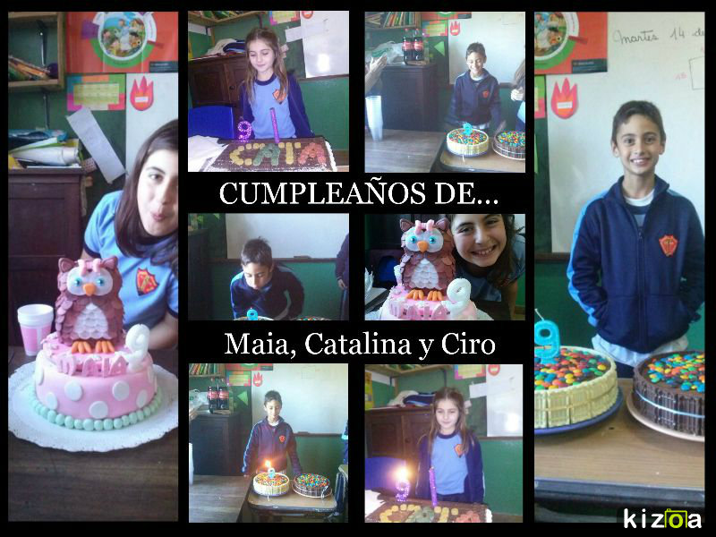 ASÍ VAMOS TRABAJANDO: Festejando cumpleaños de los alumnos de 3º B