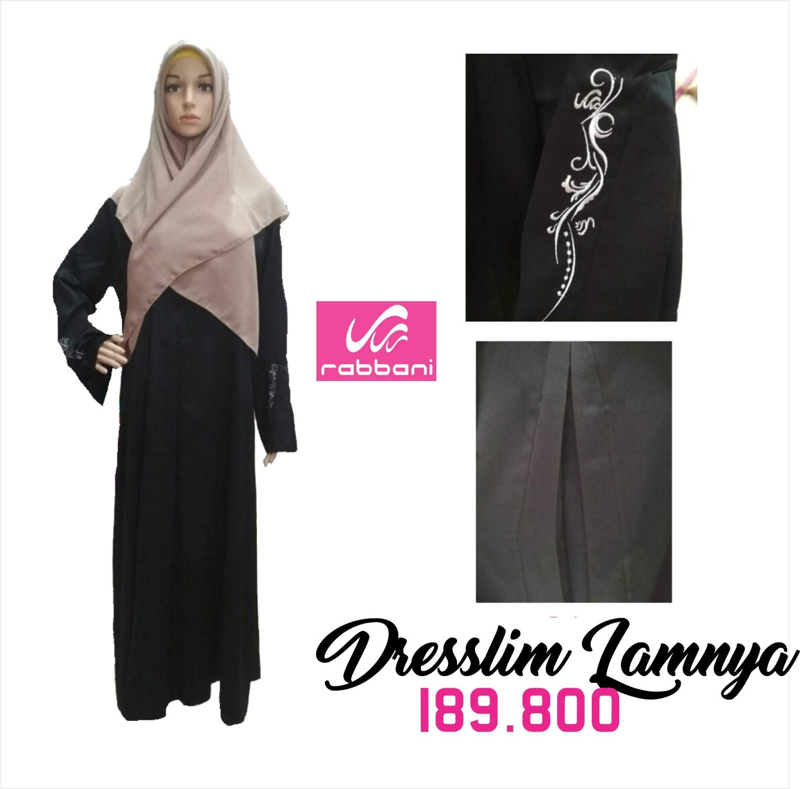 KOLEKSI TERBARU GAMIS RABBANI DRESSLIM
